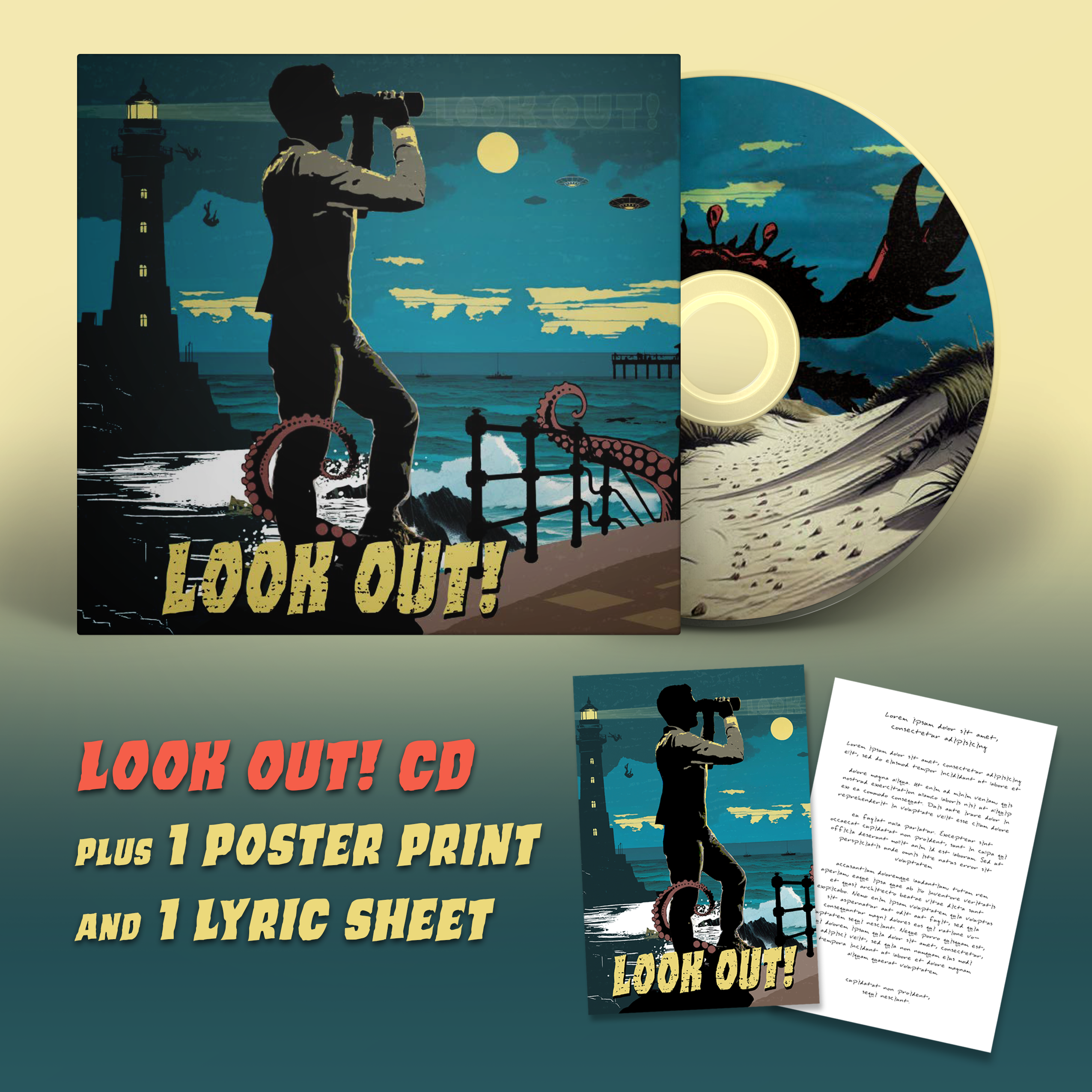Look Out vol.1 ! Signed CD + Lyric Sheet Print + A4 Poster (Limited St ...